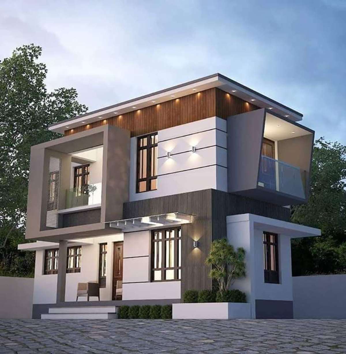 Exterior Designs by Civil Engineer PRADEEP RAJ, Thrissur | Kolo