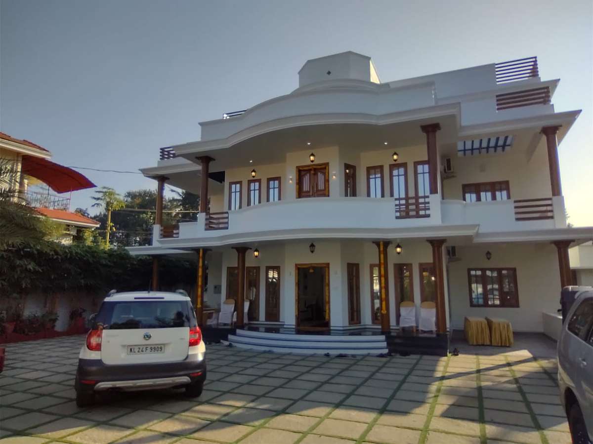 Exterior Designs by Contractor Incotech interiors constructions, Kollam | Kolo
