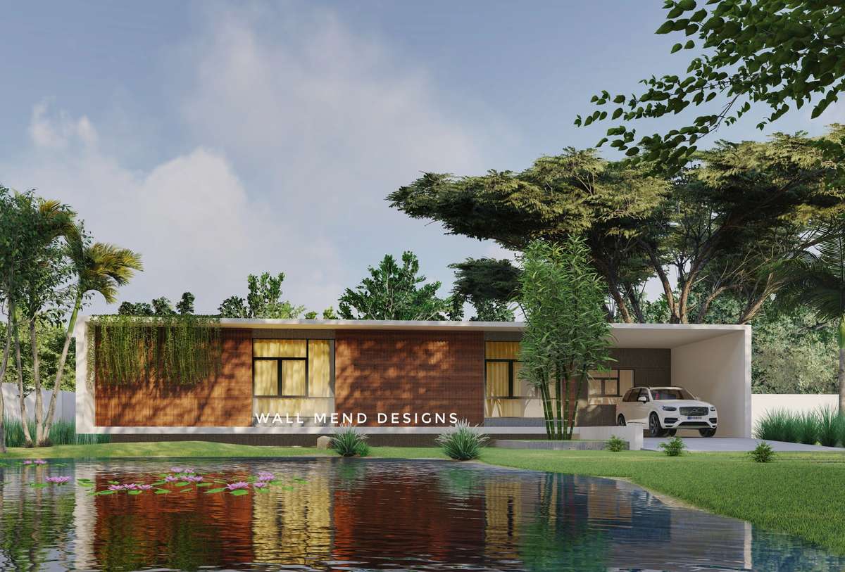 Exterior Designs by Civil Engineer Wall Mend Designs, Palakkad | Kolo