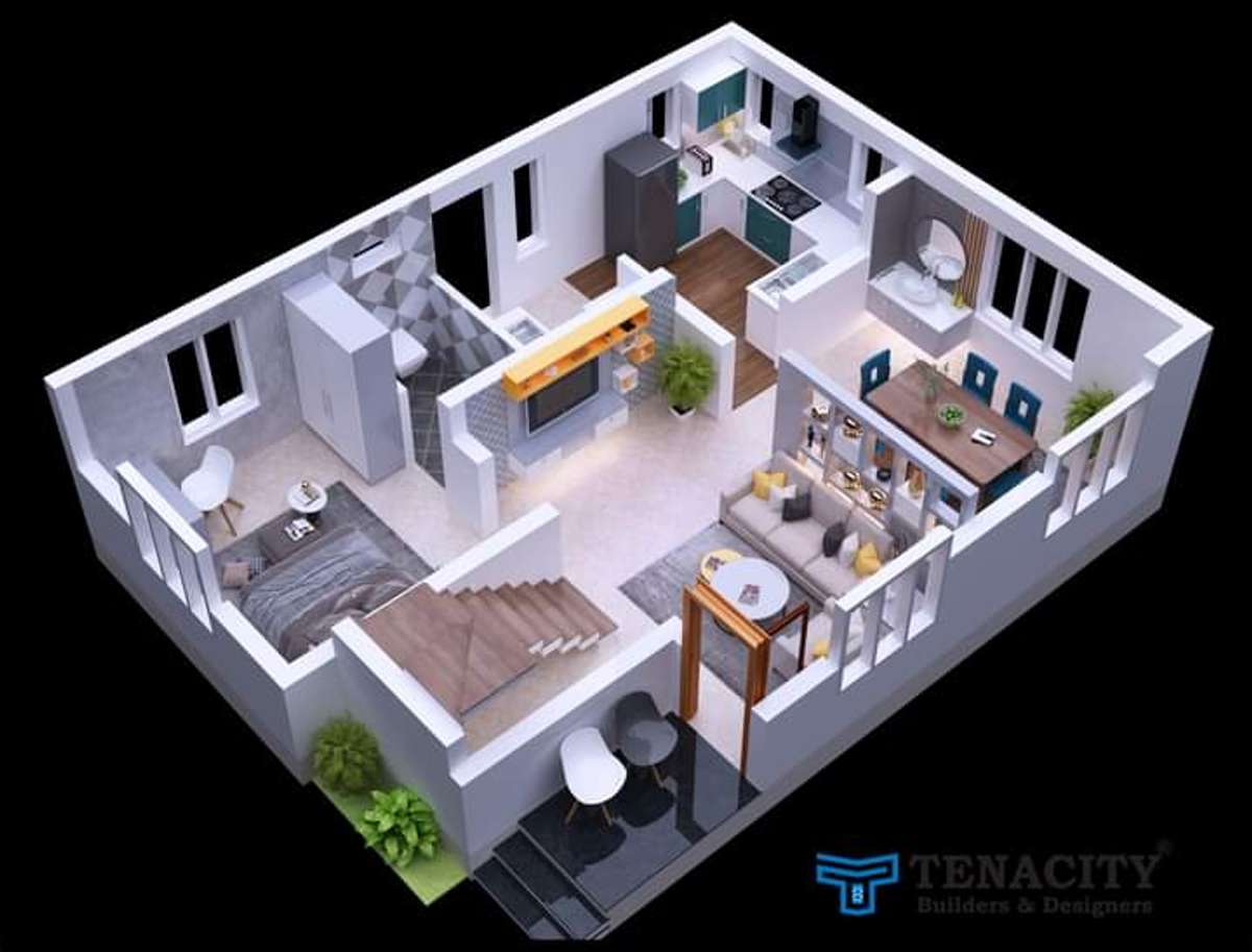 Plans Designs by Civil Engineer Tenacity Builders and Designers , Ernakulam | Kolo