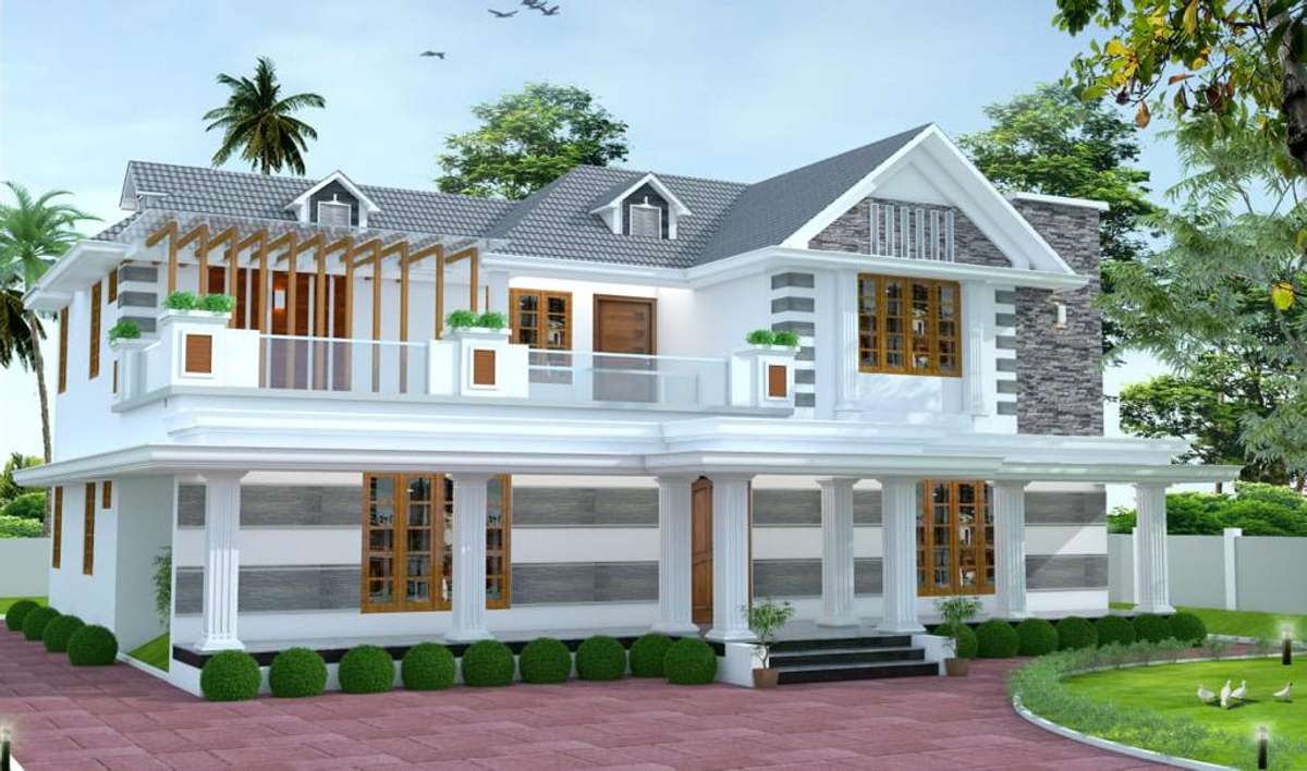 Exterior Designs by Mason thulasi Kumar Kumar , Thiruvananthapuram | Kolo
