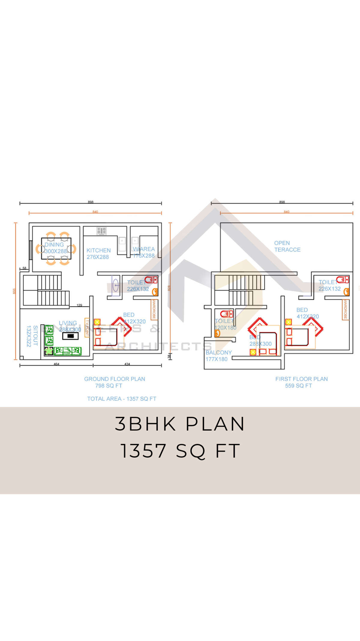 Plans Designs by Civil Engineer MJ Engineers Architects, Ernakulam | Kolo