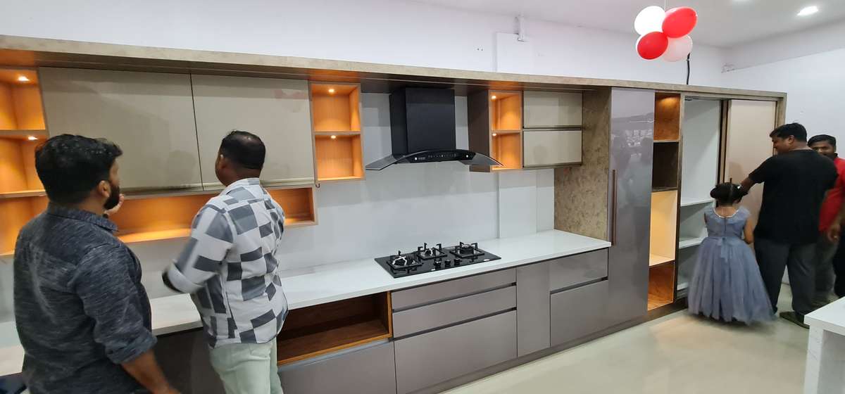 Kitchen, Storage Designs by Interior Designer Sabid Sachu, Kozhikode | Kolo