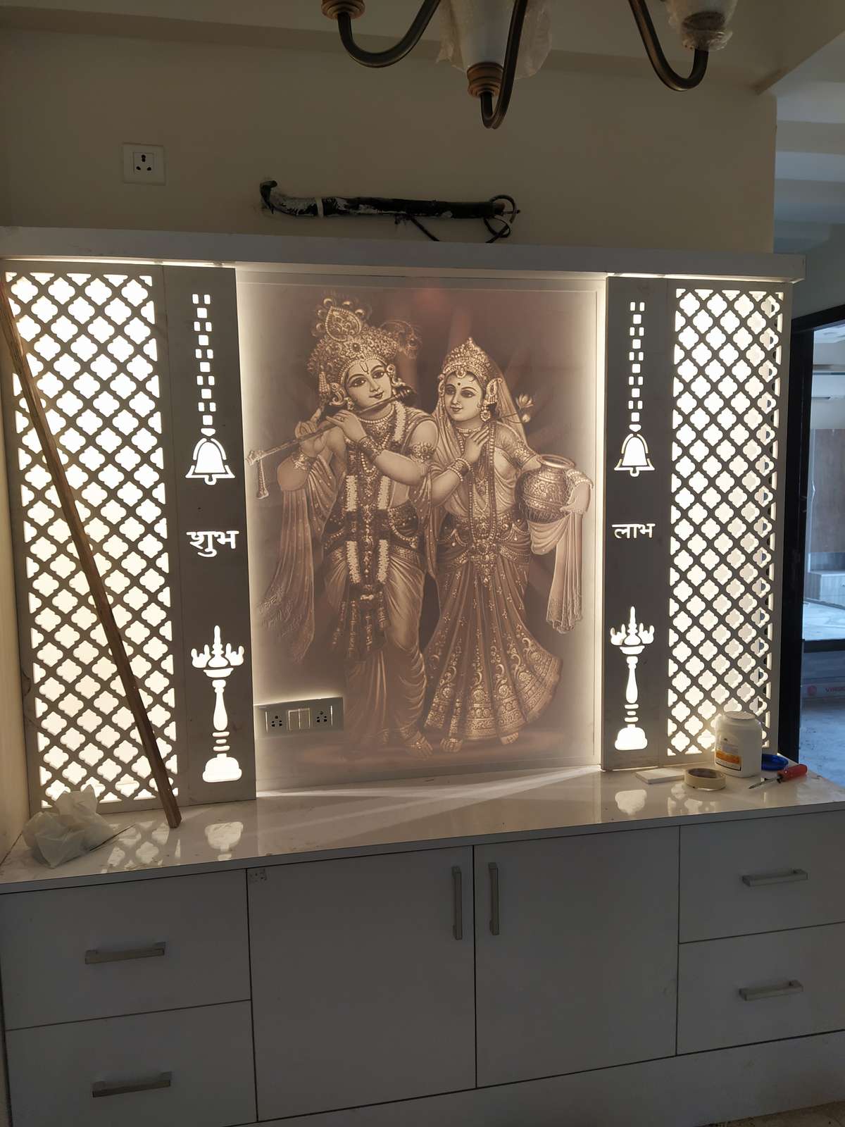Prayer Room, Lighting, Storage Designs by Electric Works Imtiyaz Ahmed ...