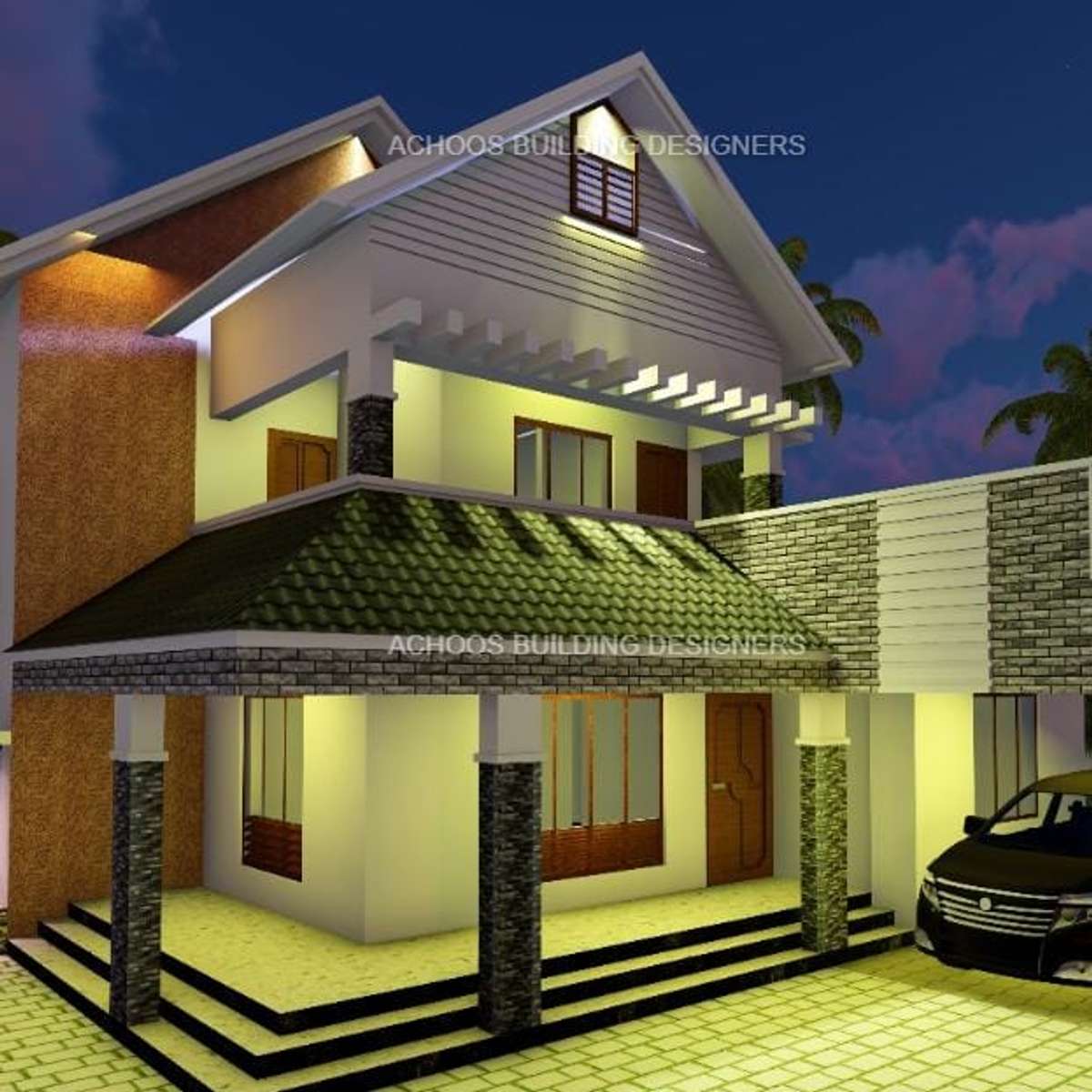 Exterior Designs by Contractor GEORGE KURIAKOSE, Ernakulam | Kolo