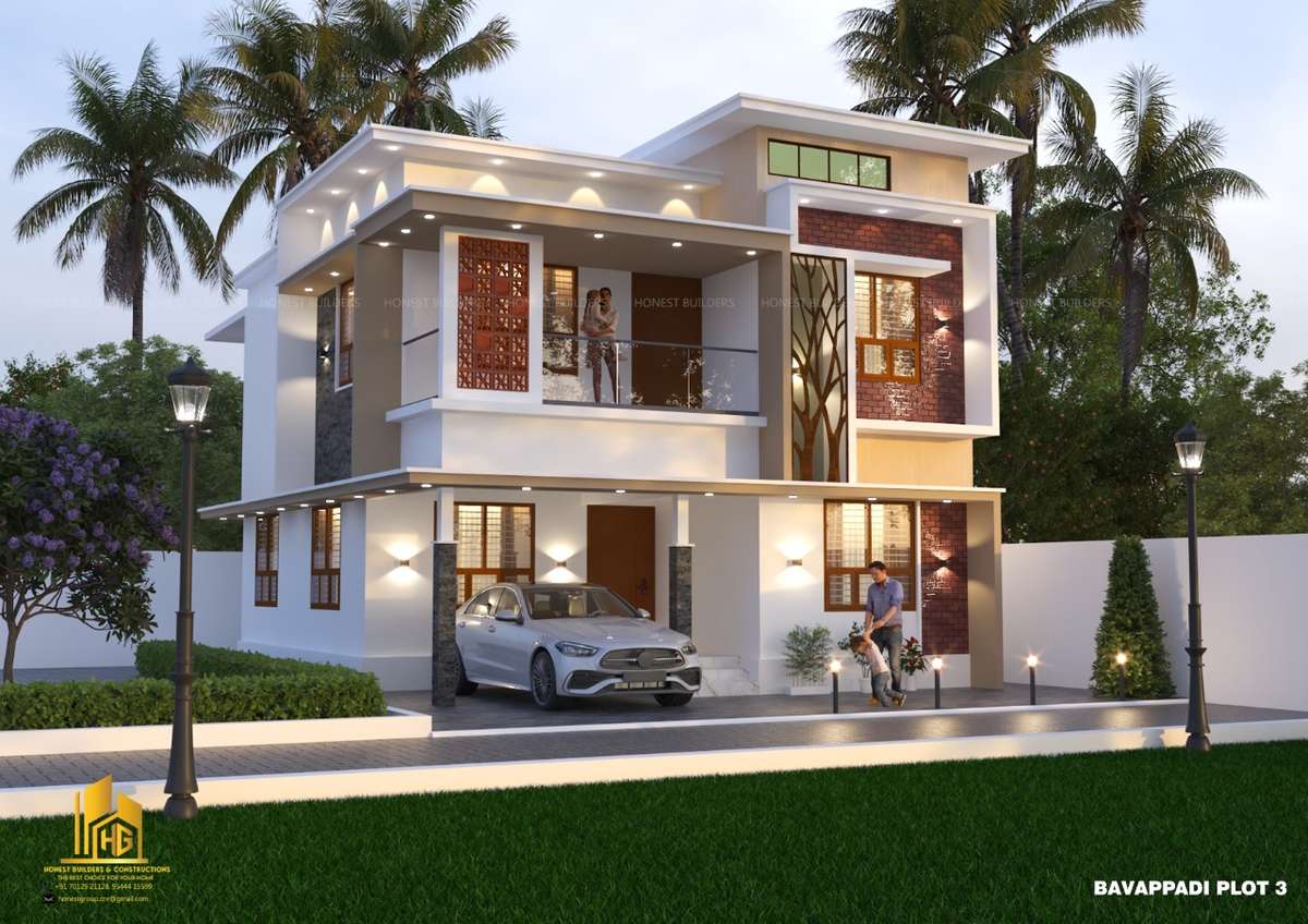 Exterior, Lighting Designs by Contractor HONEST BUILDERS CONSTRUCTIONS ...