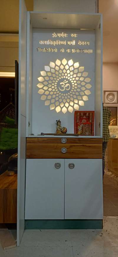 Prayer Room, Storage Designs by Carpenter Sajid Ali, Ghaziabad | Kolo